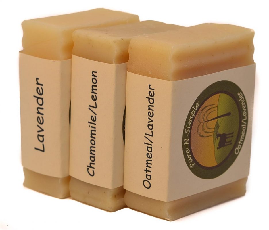 3 Wrapped Soap Bars for $15.00 - Pure-N-Simple Soap