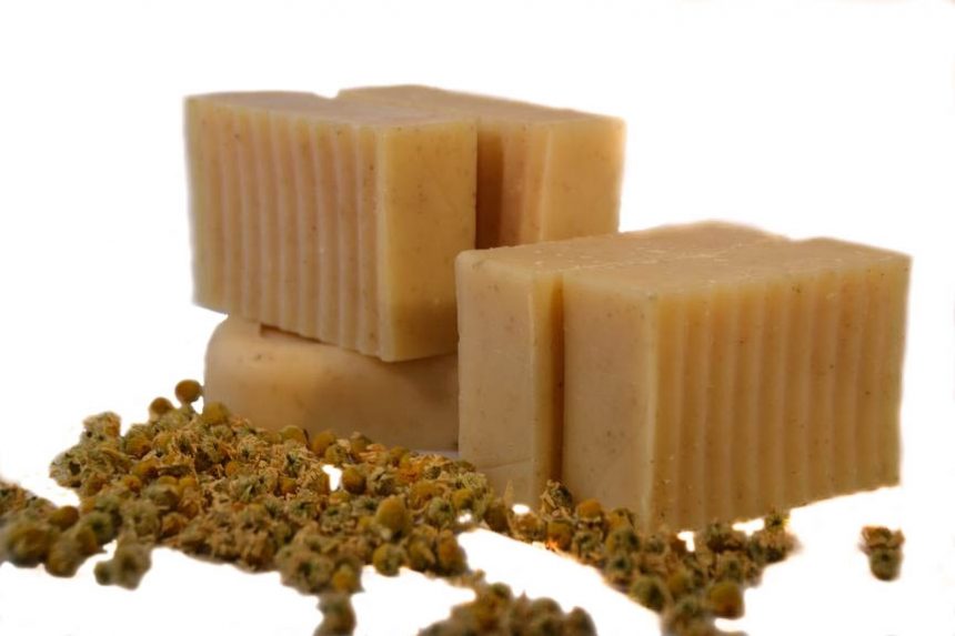 Chamomile Lemon Goat Milk Soap - Pure-N-Simple Soap